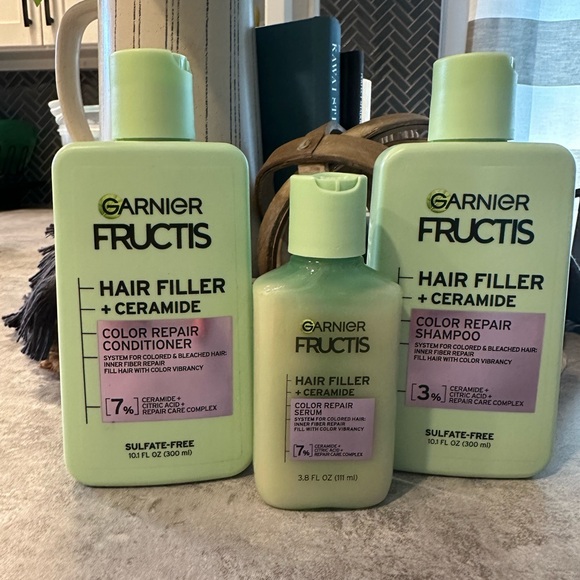 Garnier | Hair | Garnier Fructis Hair Filler Ceramide Set Green | Poshmark